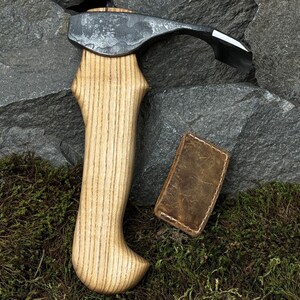 Rounded Adze With Leather Case. Wood Carving Tool. Finnish Adze ...