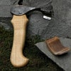 Rounded Adze With Leather Case. Wood Carving Tool. Finnish Adze ...