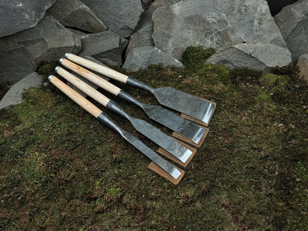 Timber Framing Chisel Set 4 PCS With Leather Cases. Chisels for ...