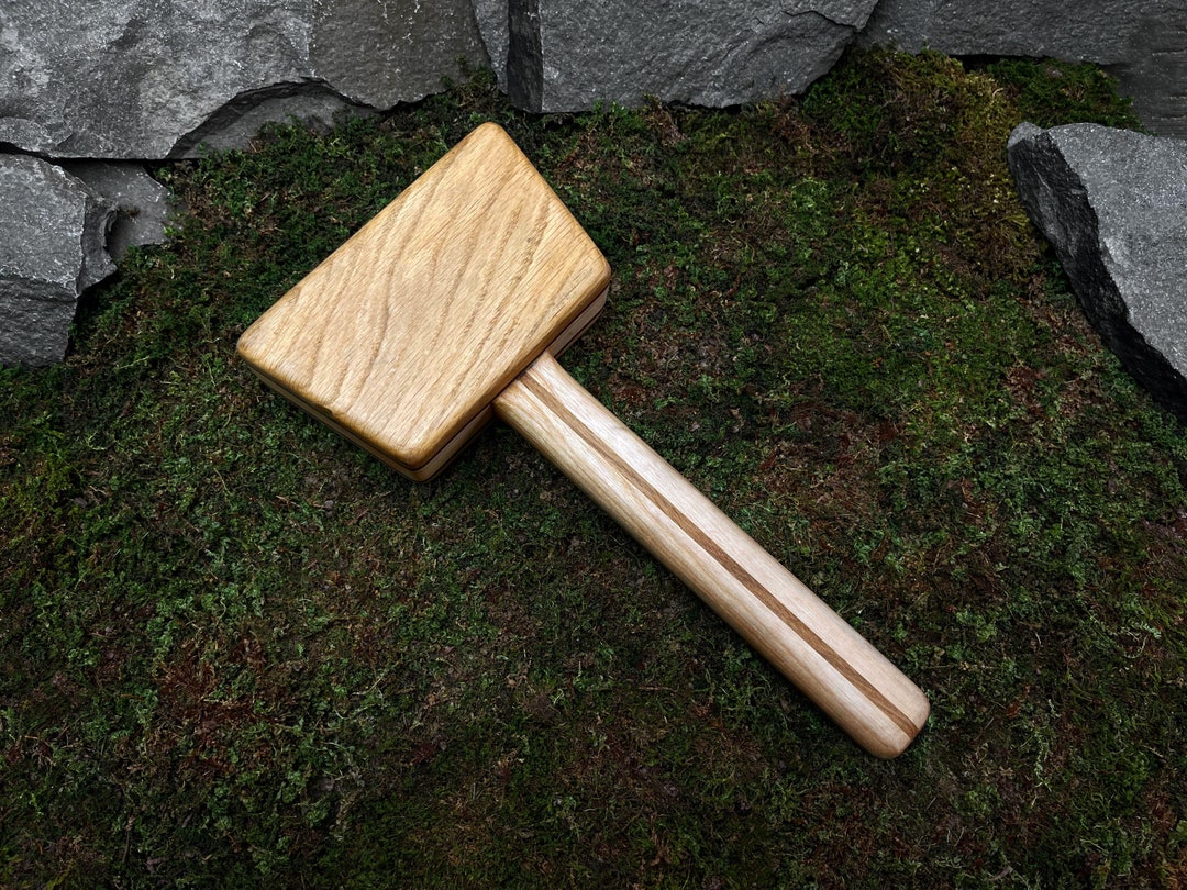 Comfortable Wooden Mallet. Woodworking Mallet. Carpentry Mallet ...