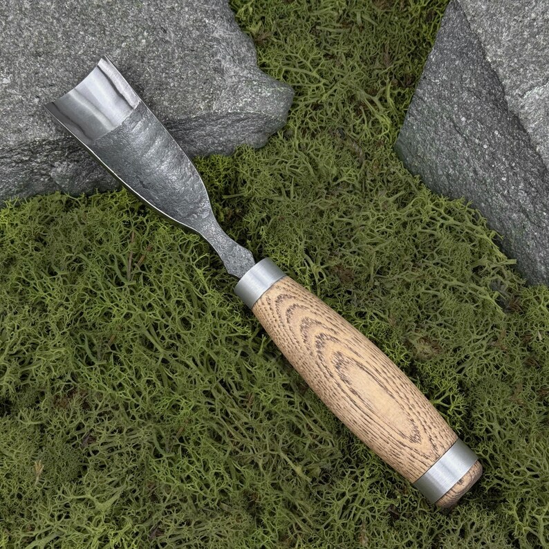 Hand Forged Wood Carving Gouge. Rounded Chisel for Woodworker. Wood ...