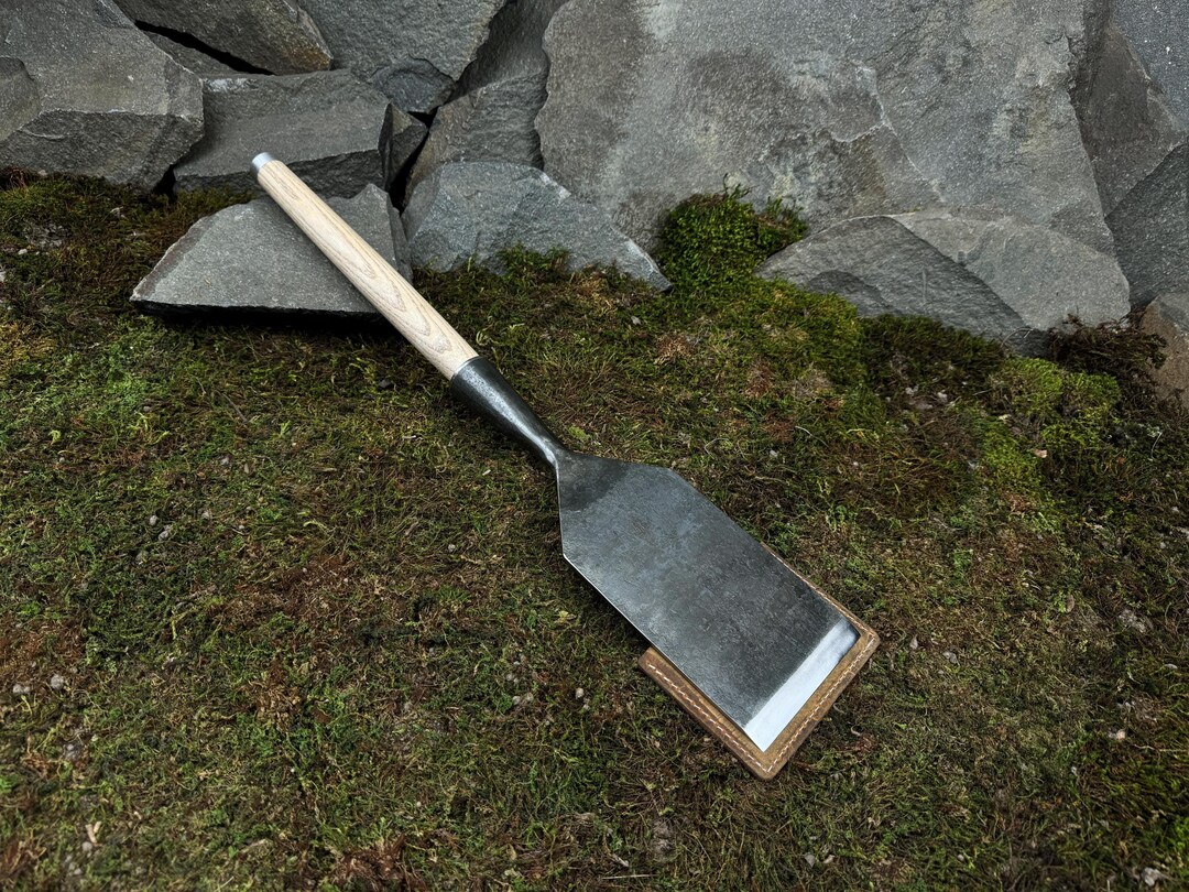 Large Timber Chisel With Leather Case. Framing Straight Chisel ...