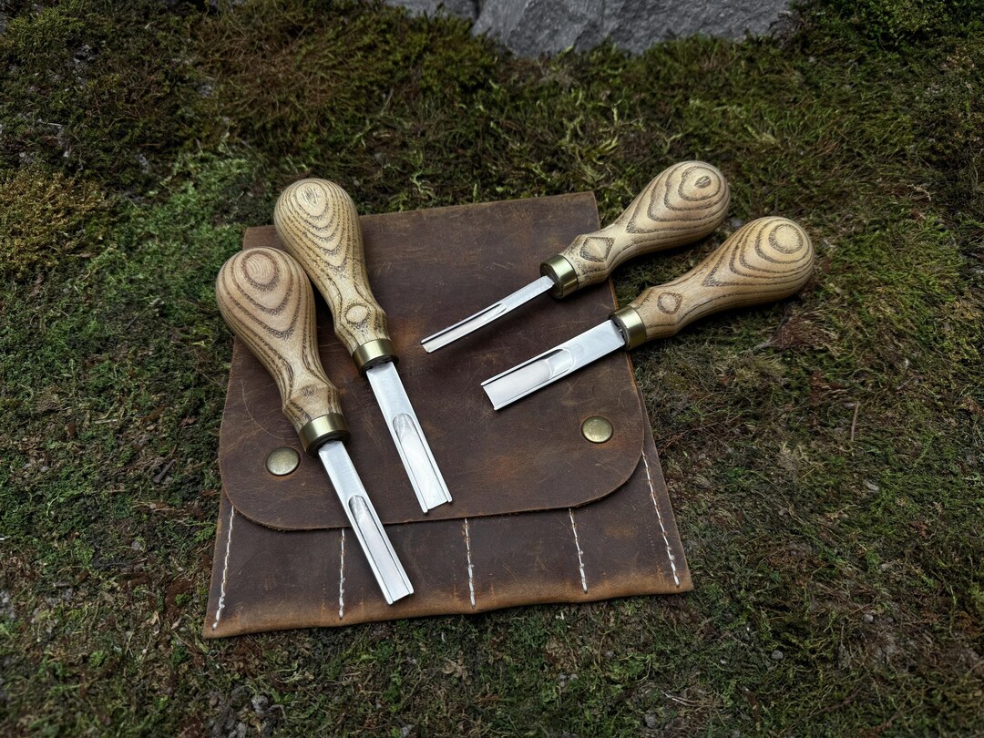 4-piece Set of Edge Skiver With Leather Case. French Skiver. Thinning ...