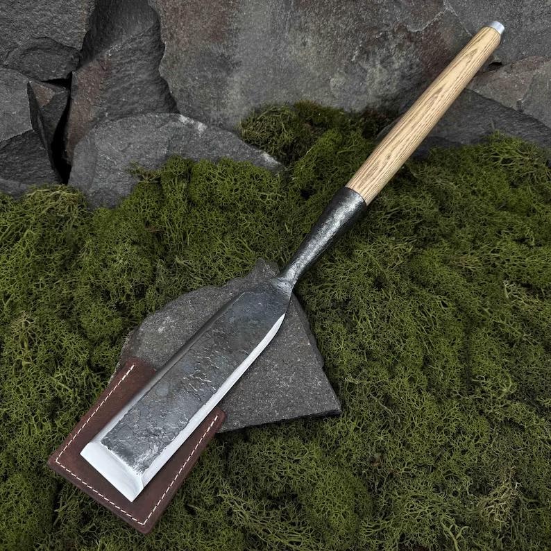 Timber Framing Chisels – Hand Forged Curved Slick Chisels – Set of 3 or ...