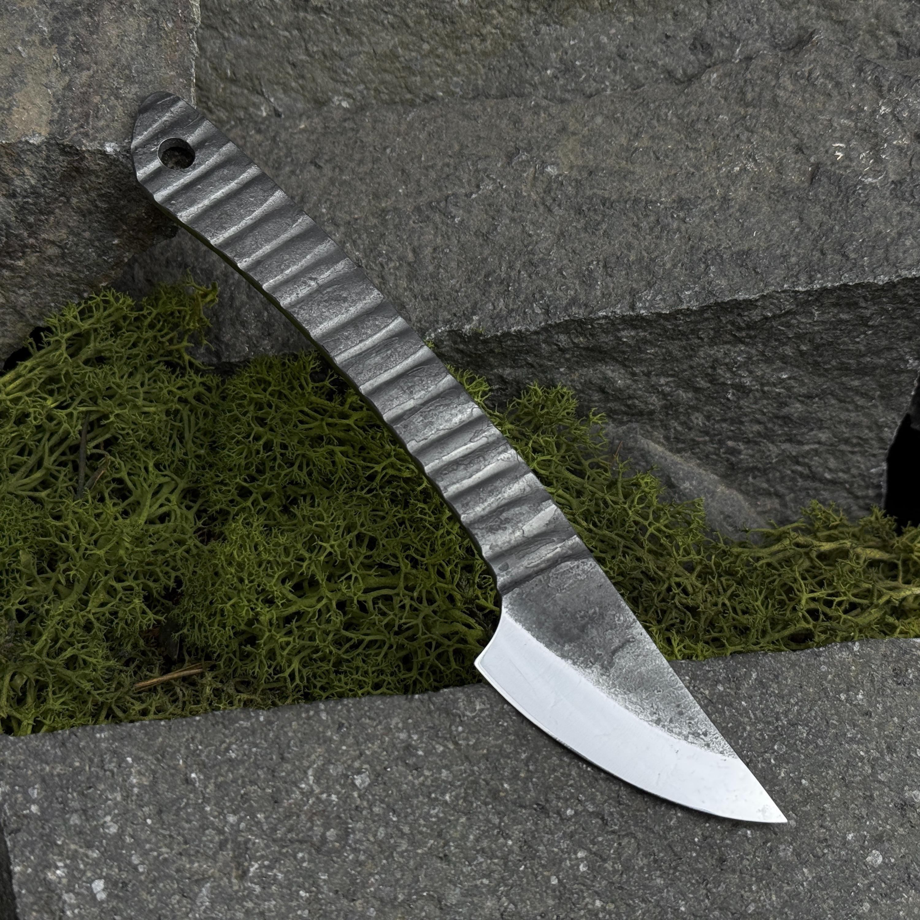 Japanese Kiridashi With Leather Case. Rounded Blade. Skinning Knife ...
