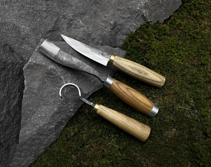 3-piece Forged Wood Carving Tool Set. Bowls Carving Tools. Cutting ...