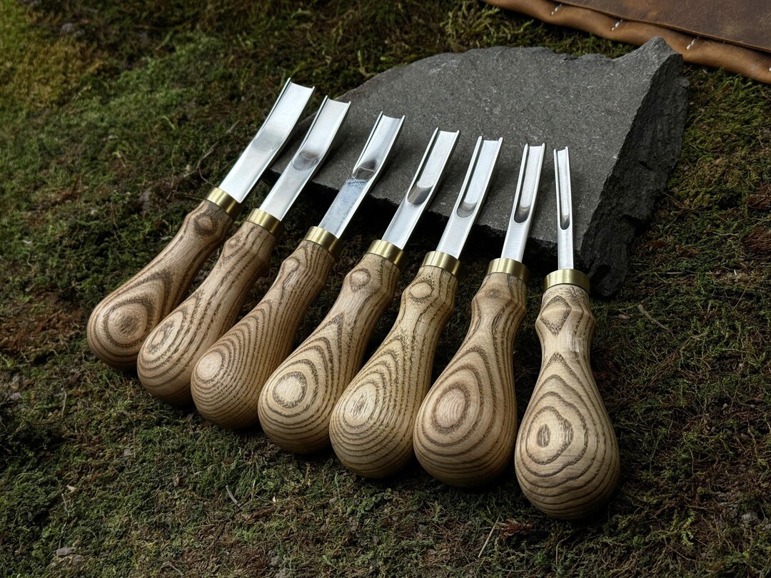 7-piece Set of French Edge Skiver With Leather Case. Thinning Tools ...