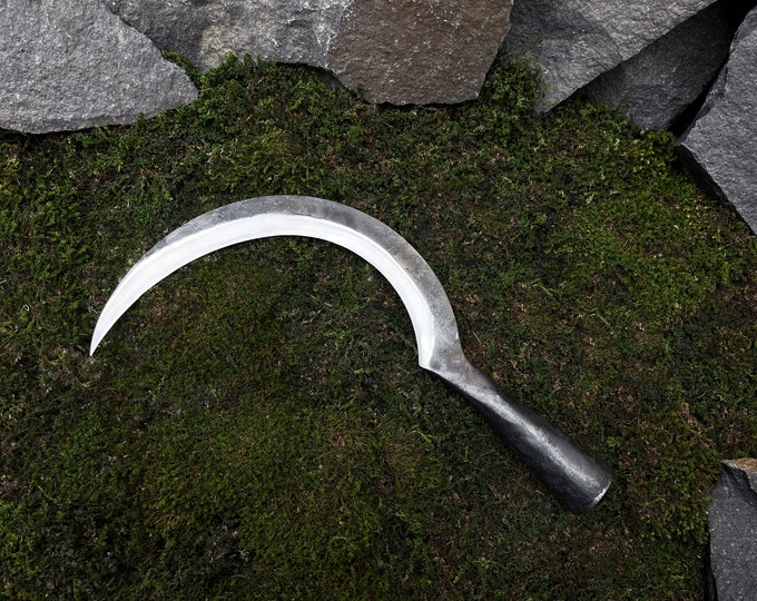 Hand Forged Sickle. Gardening Tools. Harvesting Crops. Herb Knives ...