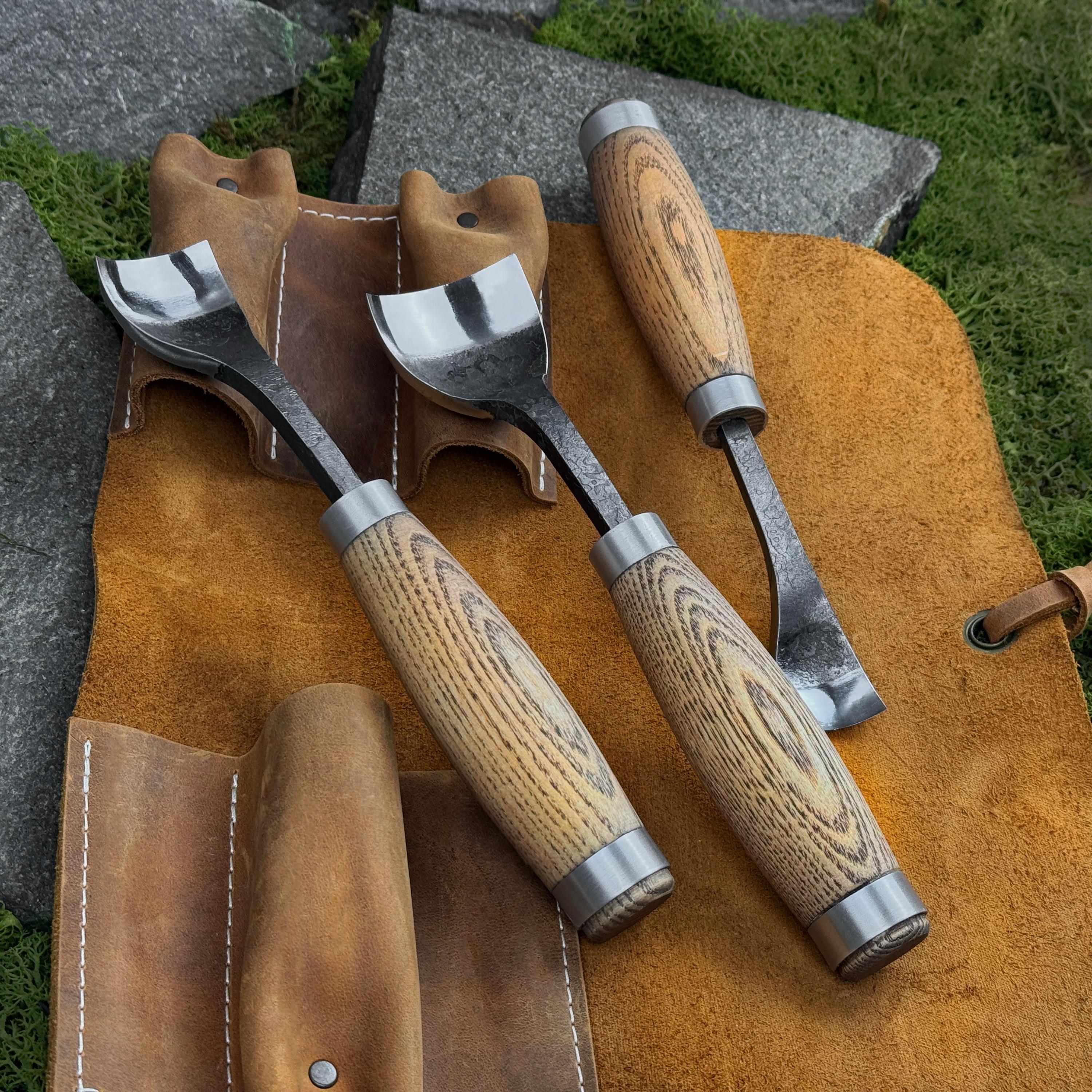 Bowl, Spoon Gouges. Curved Gouges. Wood Carving Tools. Bent Gouges ...