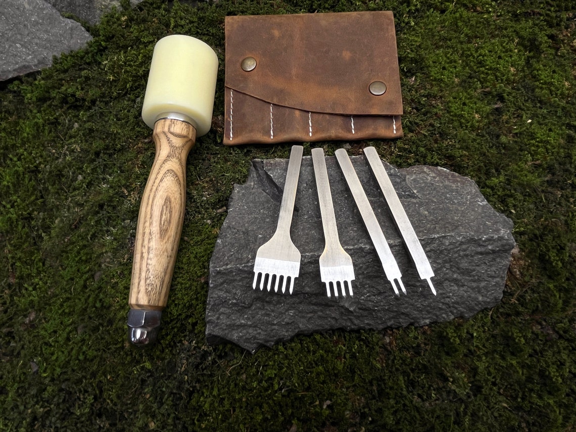 Leather Tools. Diamond Style Leather Pricking Iron Set, 1, 2, 3, 4 ...