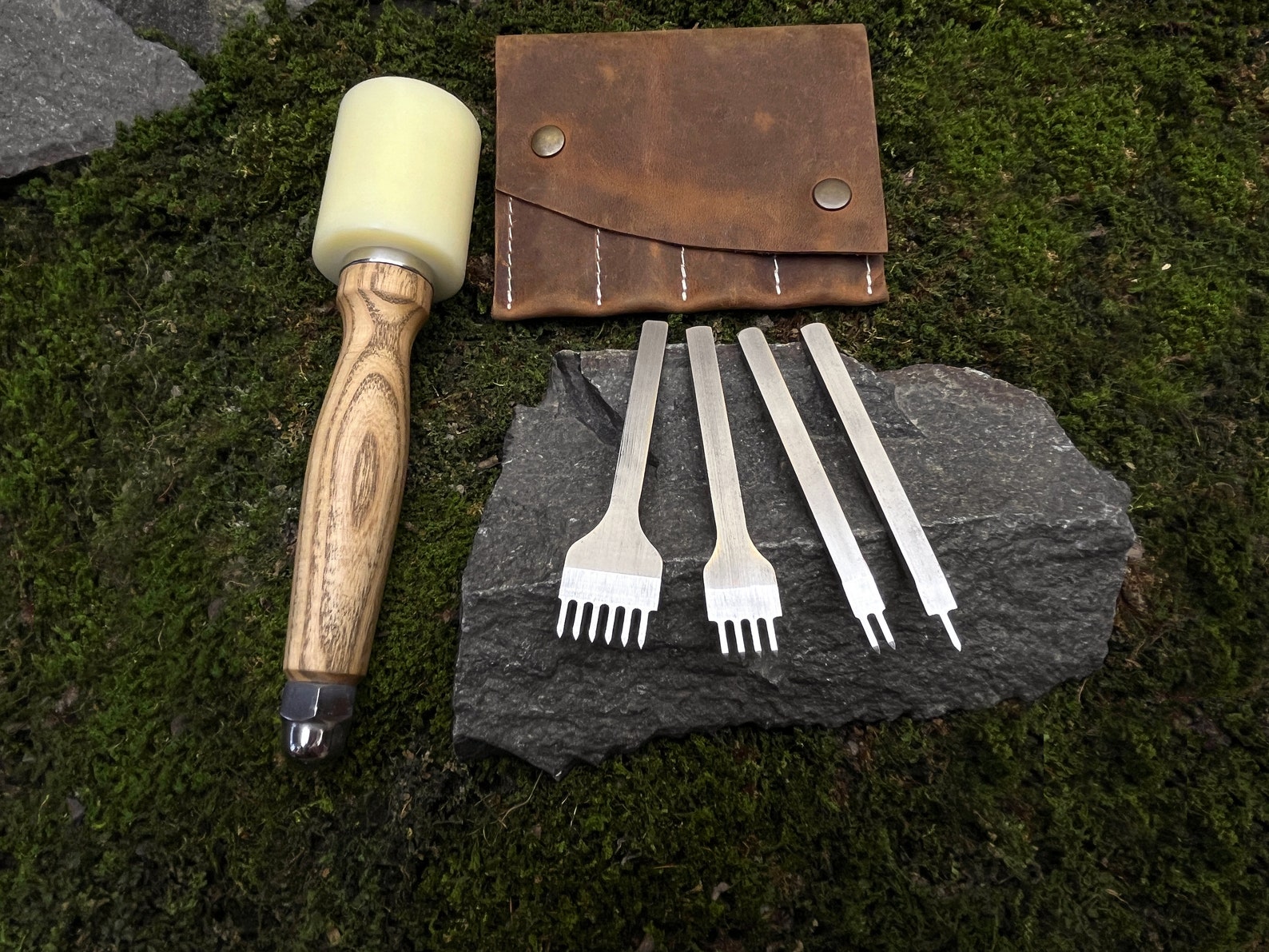 Leather Tools. Diamond Style Leather Pricking Iron Set, 1, 2, 3, 4 ...