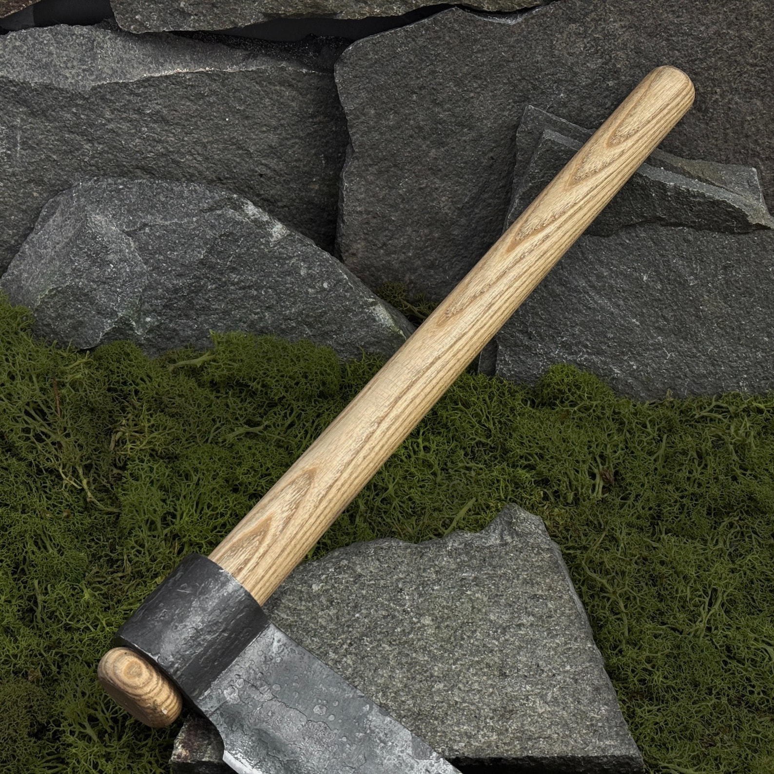 Hand Forged Froe, Wood Splitting Tool With Leather Case, Carbon Steel ...