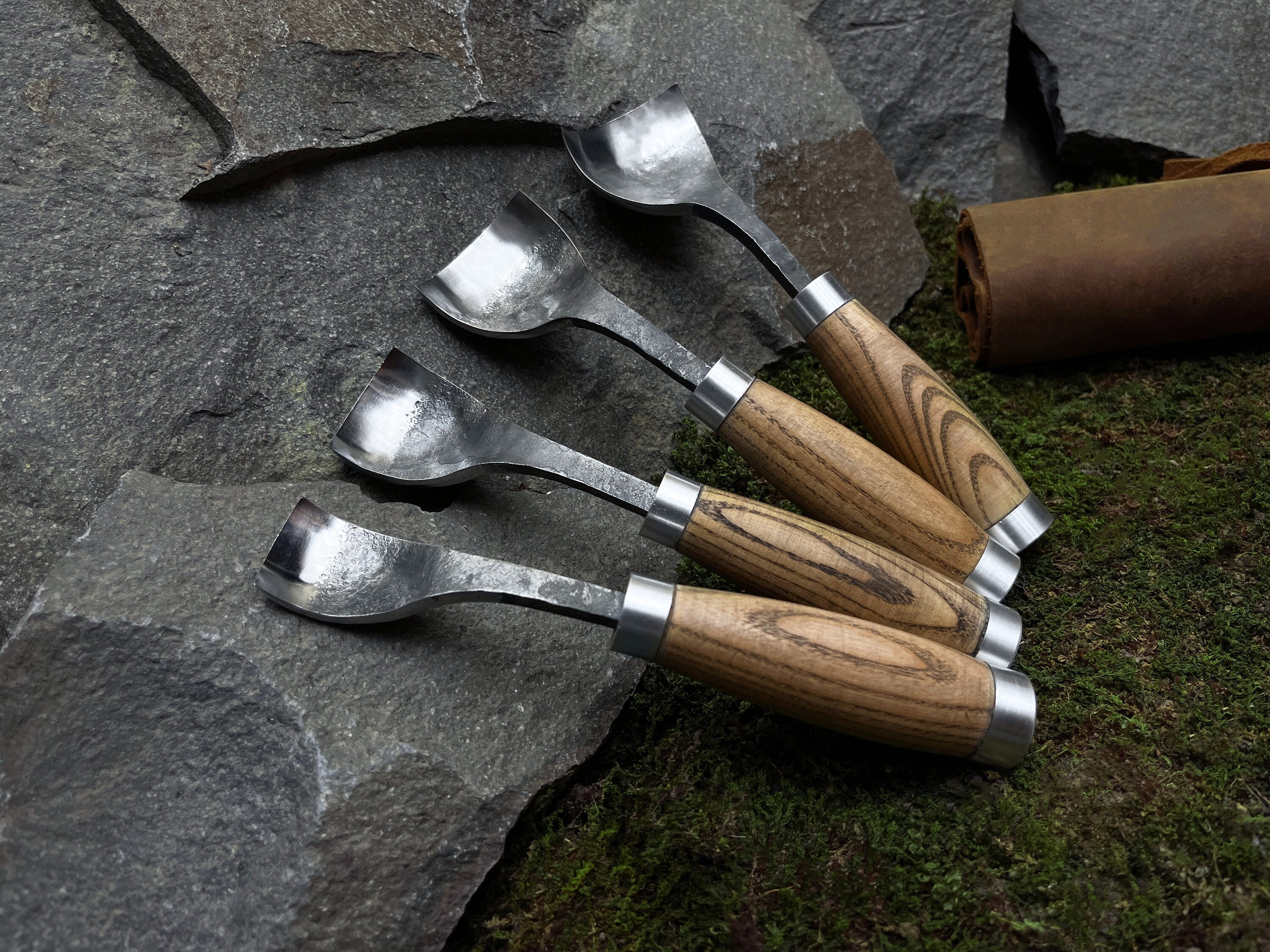Spoon Gouges. Bent Gouges for Carving Spoons, Bowls, Cups. Curved Gouge ...