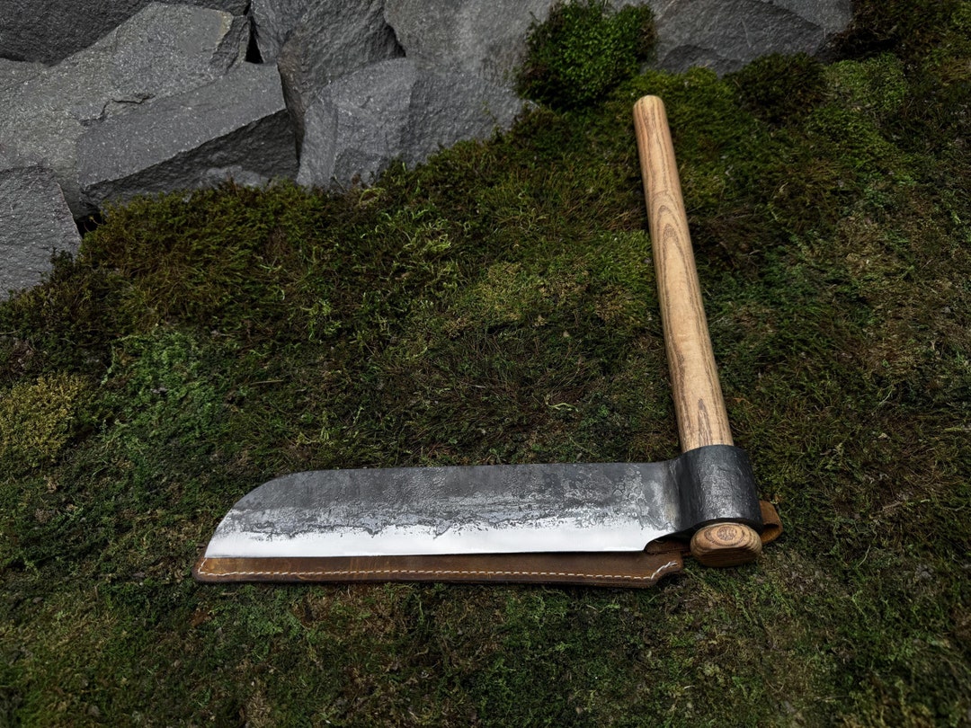 Splitting Froe With Leather Case. Carpentry Tool. Wood Chopping Tool ...