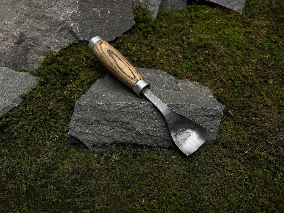 Spoon Carving Gouge. Wood Carving Tool. Bent Gouge for Woodworking ...
