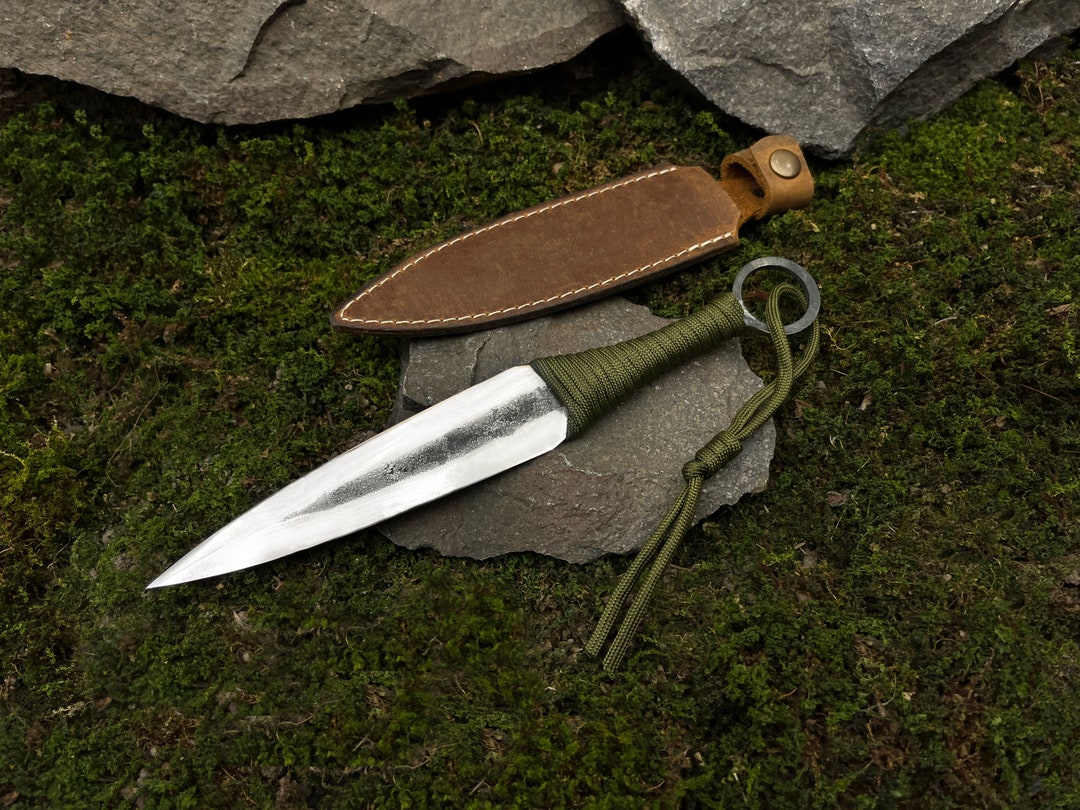 Throwing Knife. Forged Knife for Recreation and Competition. Kunai ...
