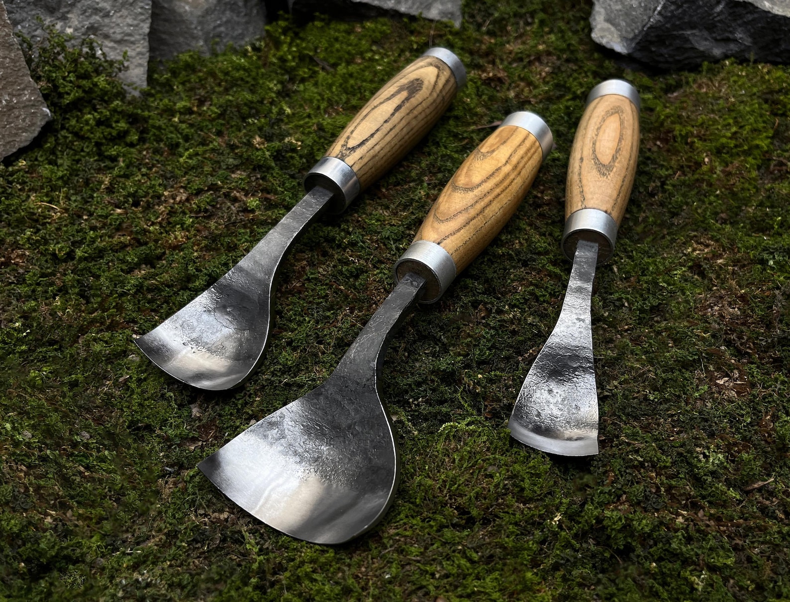 Spoon Gouges With Leather Case. Wood Carving. Curved Gouges for Carving ...