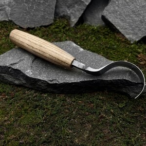 Forged Spoon Carving Hook Knife. Wood Carving Knife. Handmade Hook ...