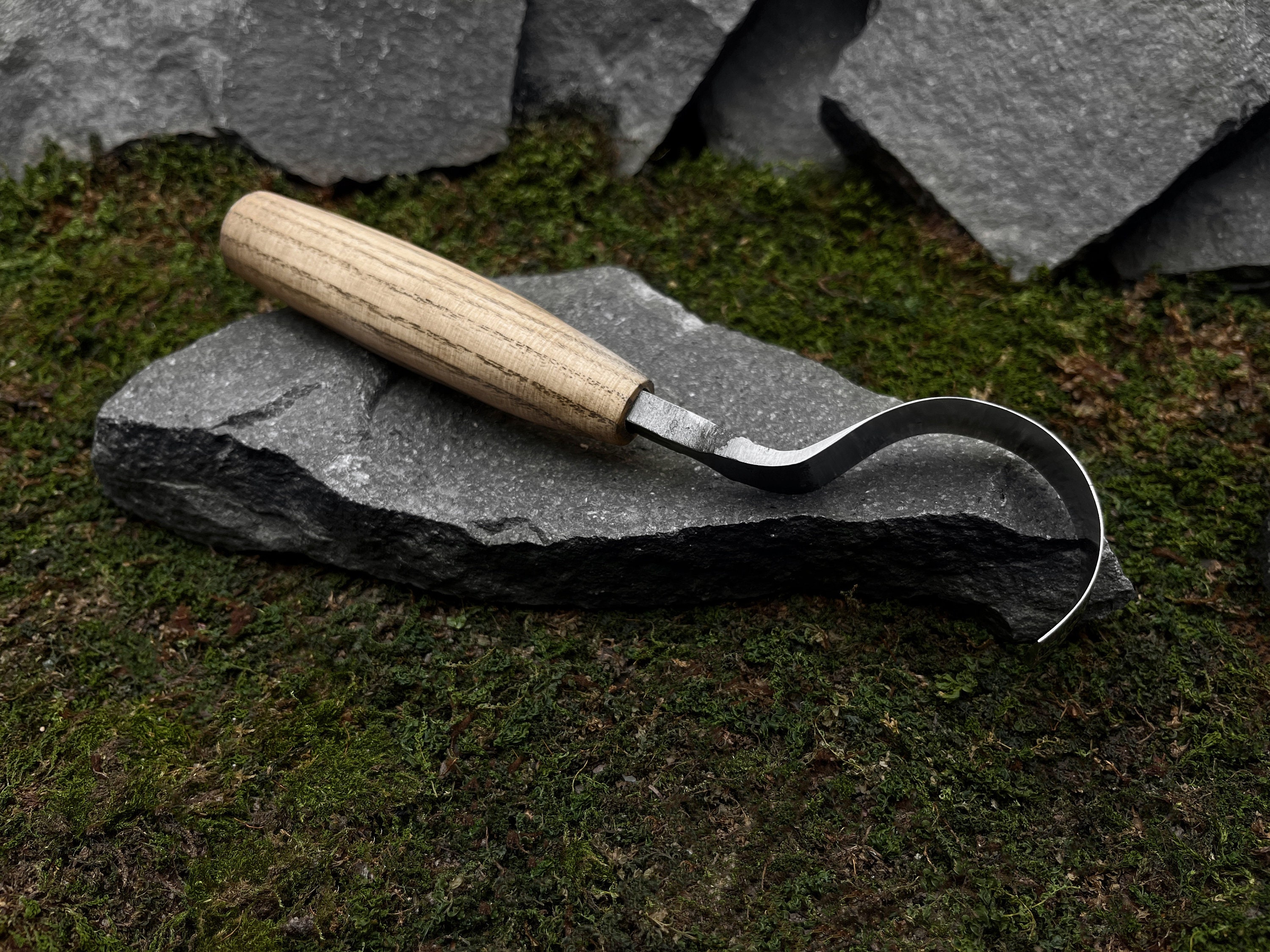 Forged Spoon Carving Hook Knife. Wood Carving Knife. Handmade Hook ...