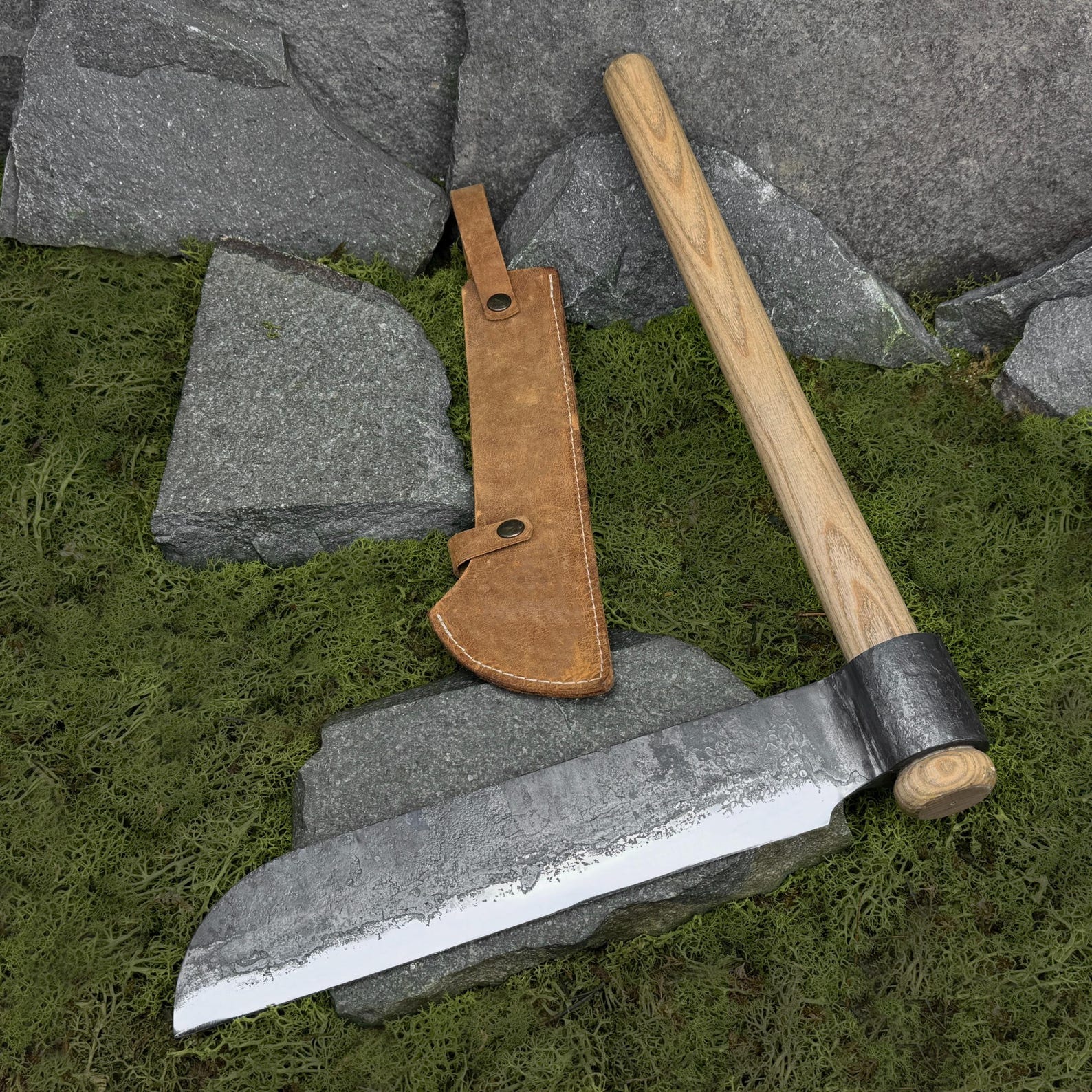 Splitting Froe With Leather Case. Carpentry Tool. Wood Chopping Tool ...