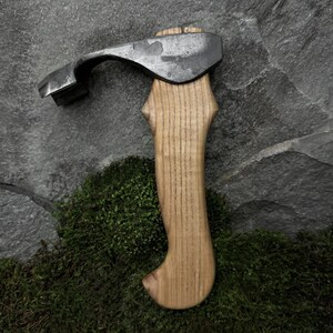 Curved Adze With Leather Case. Wood Carving Tool. Camping Axe ...