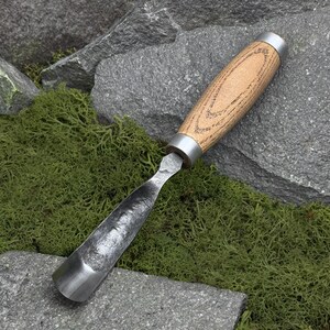 Bent Gouge. Spoon, Bowl and Cup Carving Chisel. Woodworking Knife ...