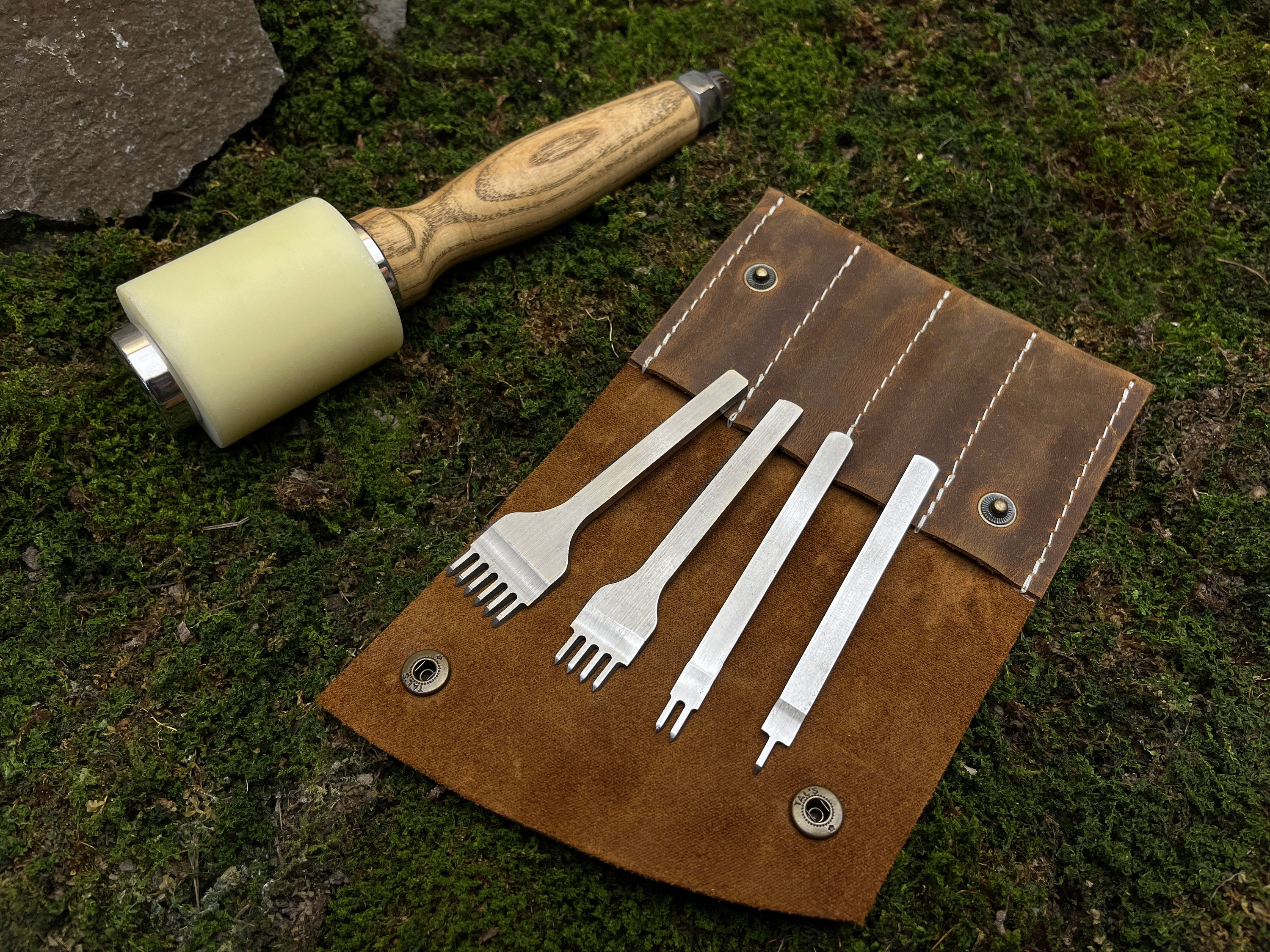 Leather Tools. Diamond Style Leather Pricking Iron Set, 1, 2, 3, 4 ...