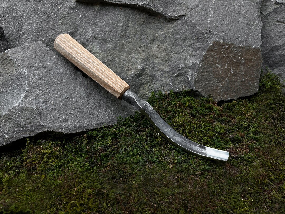Large Bent Gouge. Wood Carving Gouge. Spoon Carving Tool. Woodworking ...