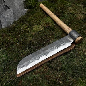 Splitting Froe With Leather Case. Carpentry Tool. Wood Chopping Tool ...
