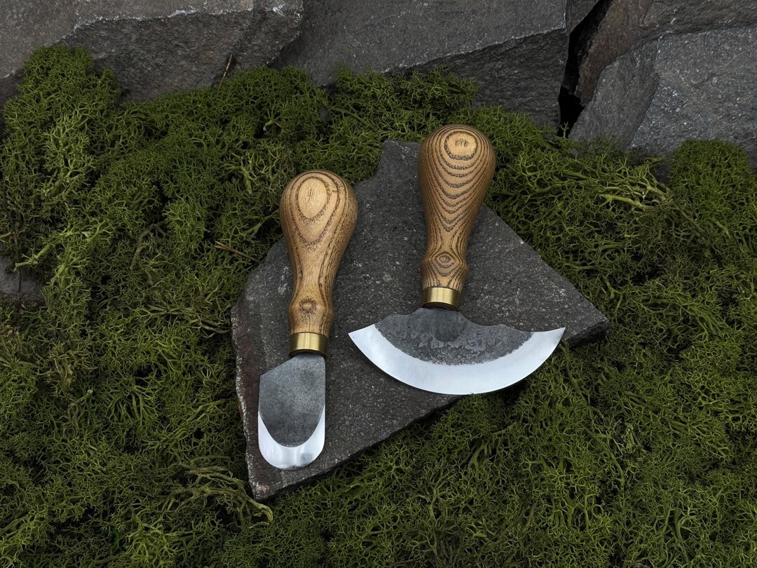 Set 2-piece Knife for Leatherworking With Cases. Cutting Leather ...