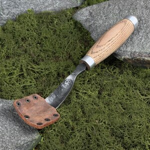 Bent Gouge. Spoon, Bowl and Cup Carving Chisel. Woodworking Knife ...