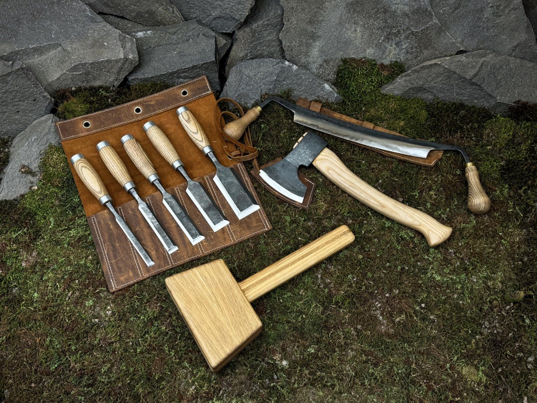 Set of Tools for Making Furniture 8 Pieces With Leather Cases ...