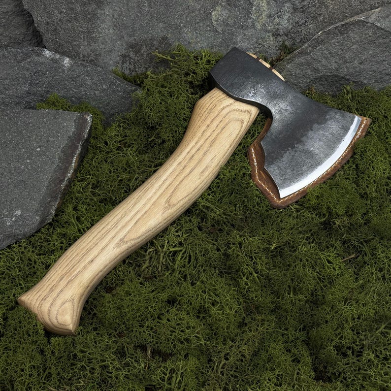 Wood Carving Axe With Leather Case. Woodworking Tool. Axe for ...