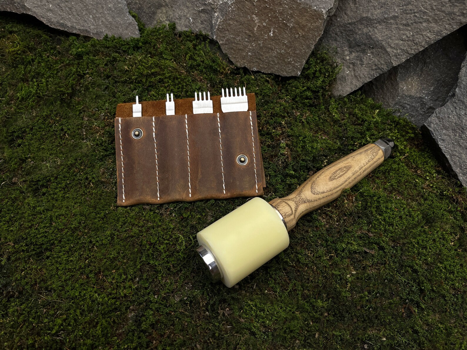 Leather Tools. Diamond Style Leather Pricking Iron Set, 1, 2, 3, 4 ...