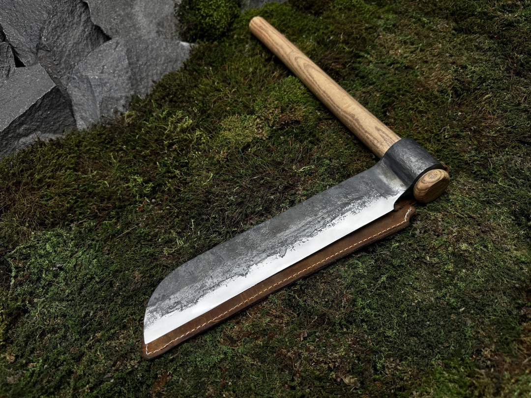Big Splitting Froe With Leather Case. Chopping Froe. Splitting Tool ...