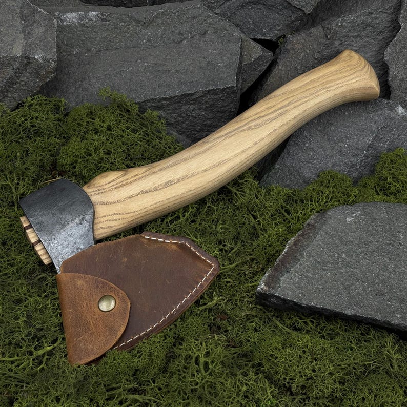 Wood Carving Axe With Leather Case. Woodworking Tool. Axe for ...