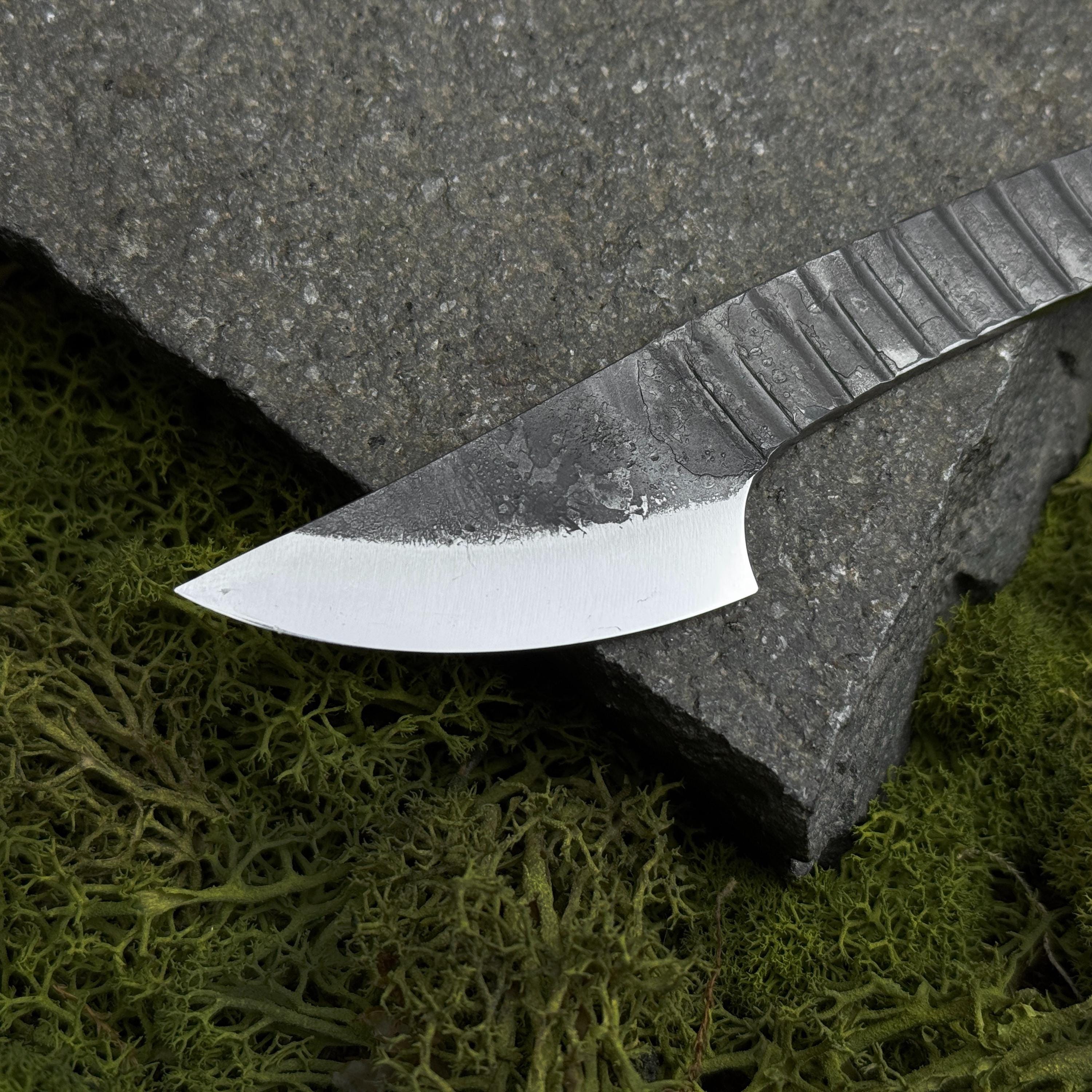 Japanese Kiridashi With Leather Case. Rounded Blade. Skinning Knife ...