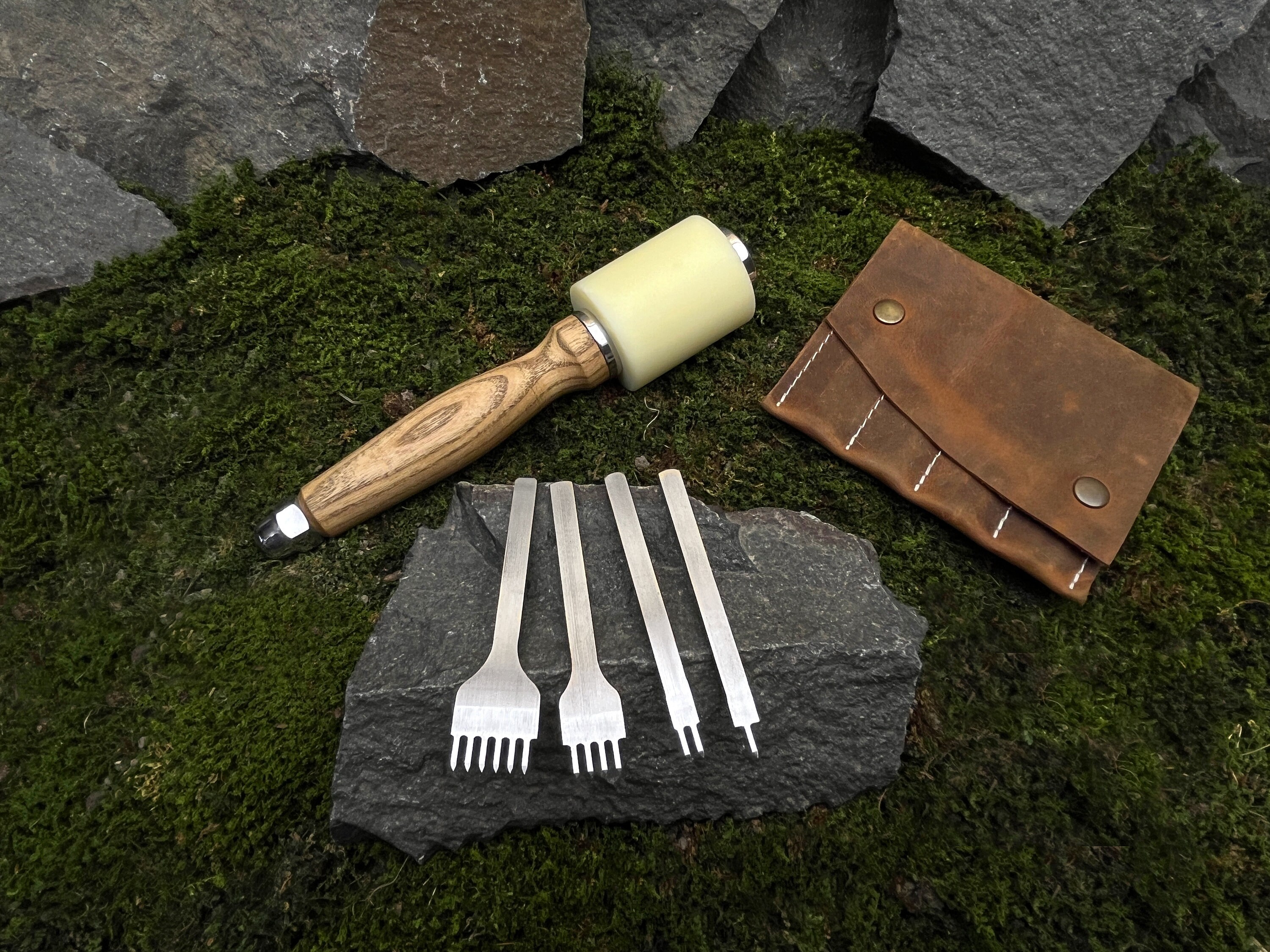 Leather Tools. Diamond Style Leather Pricking Iron Set, 1, 2, 3, 4 ...