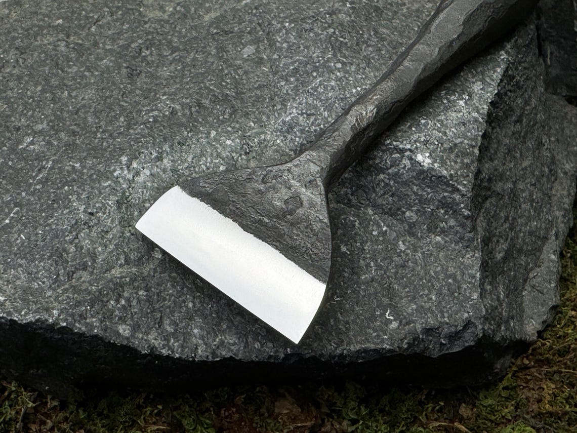Forged Cone Timber Framing Chisel. Carpenters Chisel. Wood Carving ...