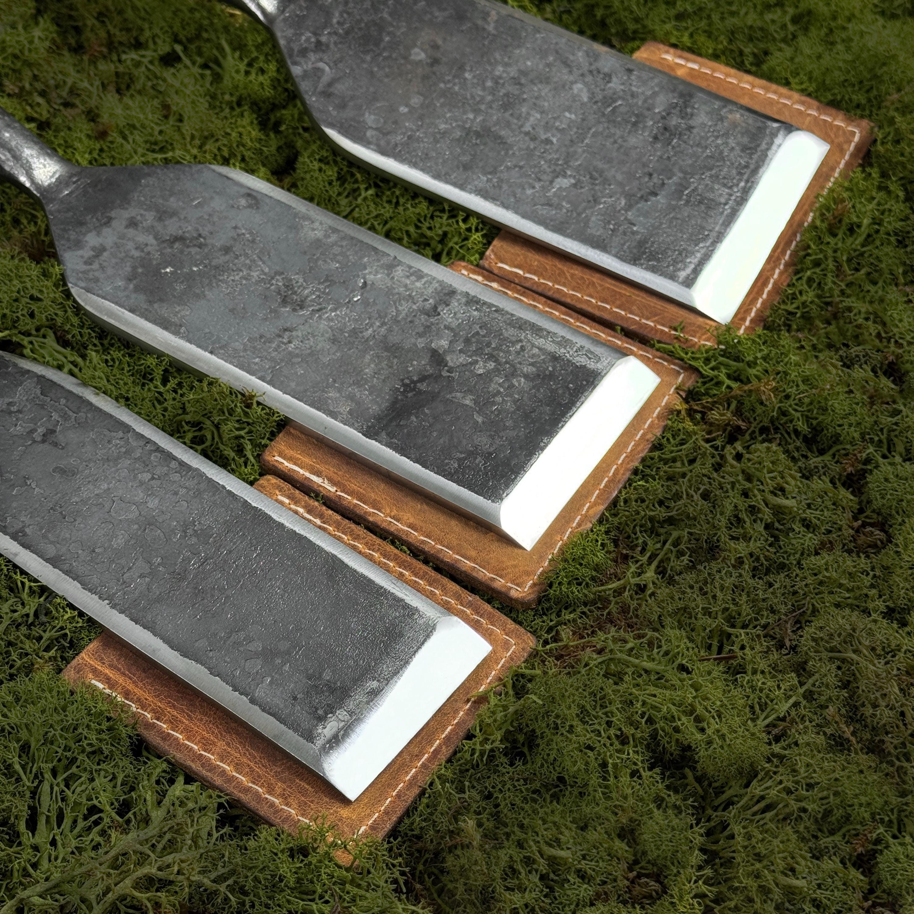Timber Framing Chisels – Hand Forged Curved Slick Chisels – Set of 3 or ...