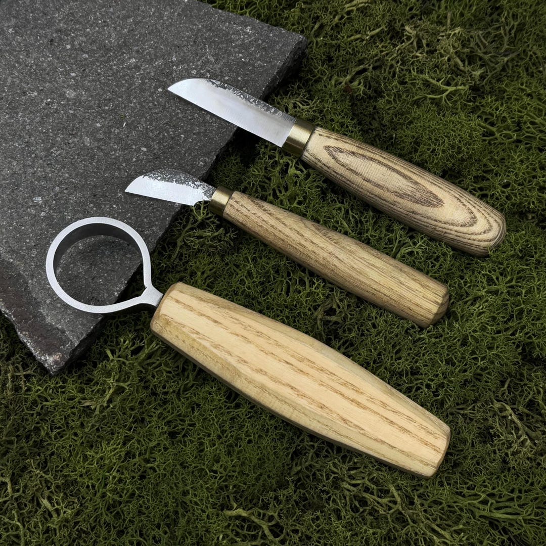 3-piece Wood Carving Tool Set. Whittling Knives for Wood Projects ...