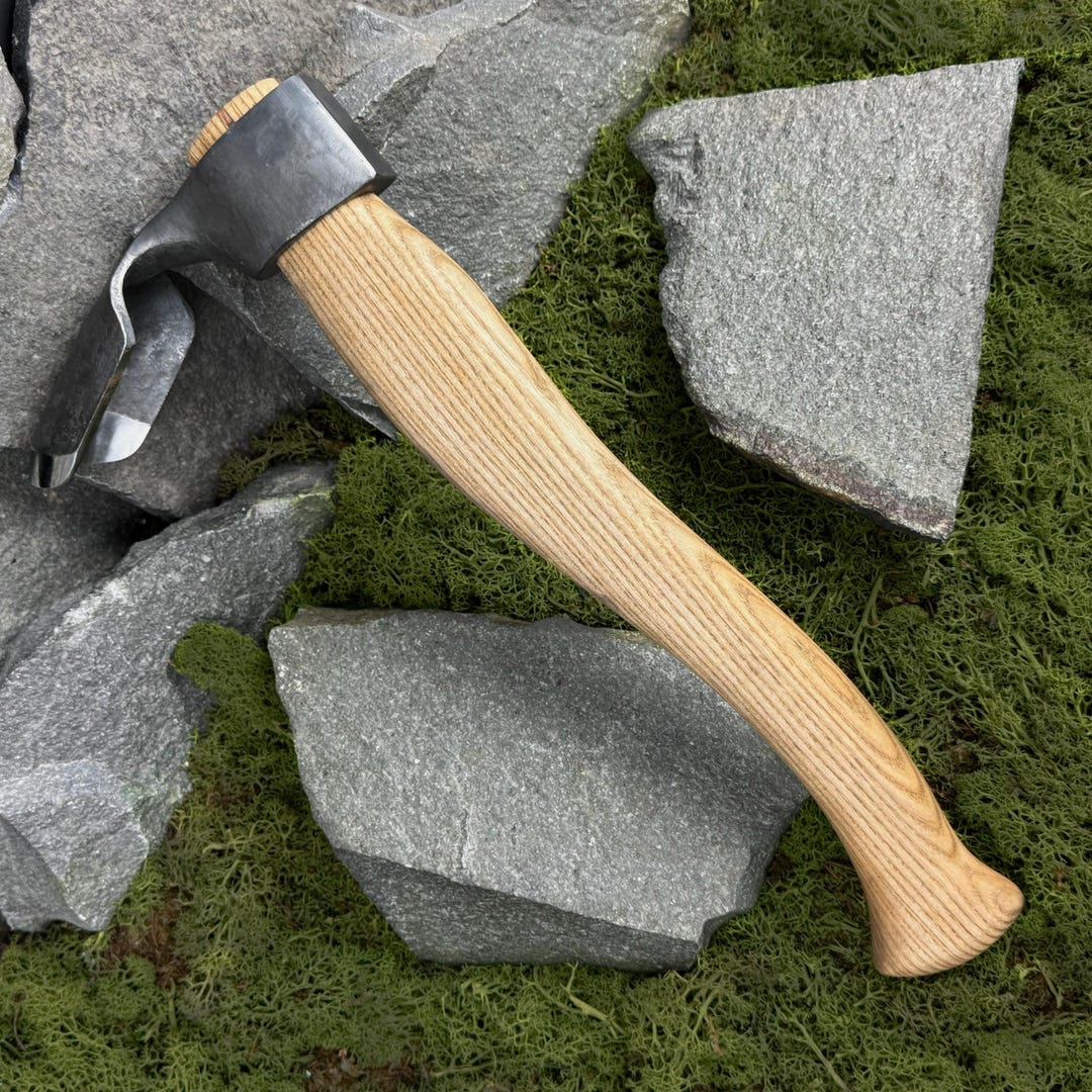Hand Forged Adze With Rounded Blade. Woodworking Tool for Hollowing ...