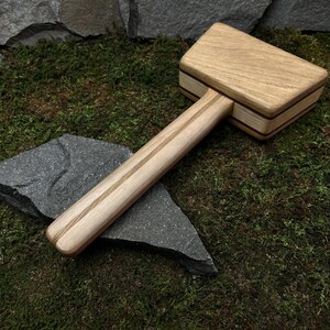 Comfortable Wooden Mallet. Woodworking Mallet. Carpentry Mallet ...