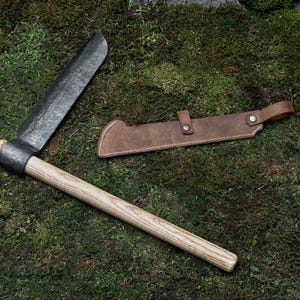 Splitting Froe With Leather Case. Carpentry Tool. Wood Chopping Tool ...