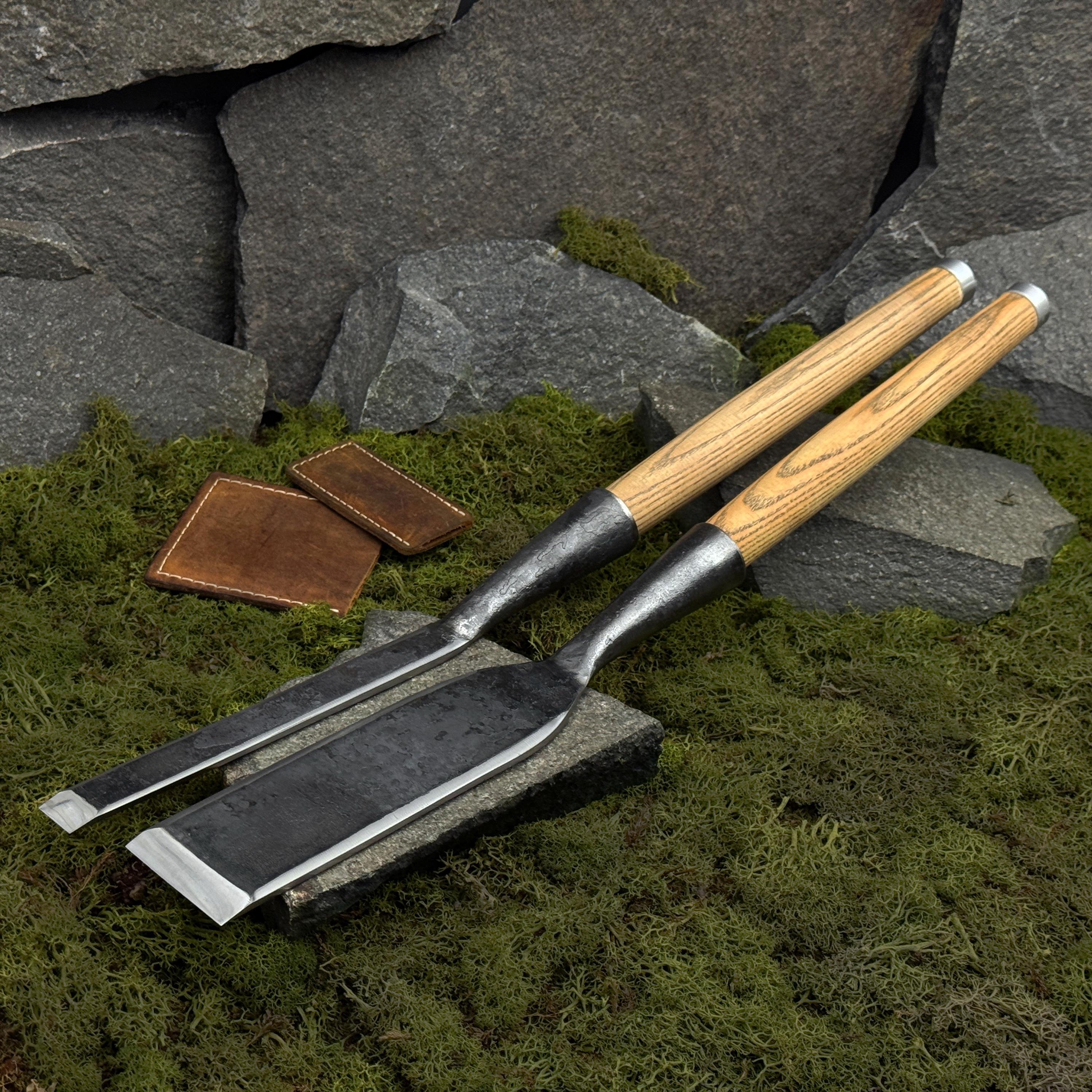 Timber Framing Slick Chisel Set – 3 Pieces or Size Option. Hand Forged ...