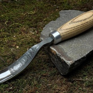 Bent Gouge. Spoon, Bowl and Cup Carving Chisel. Woodworking Knife ...