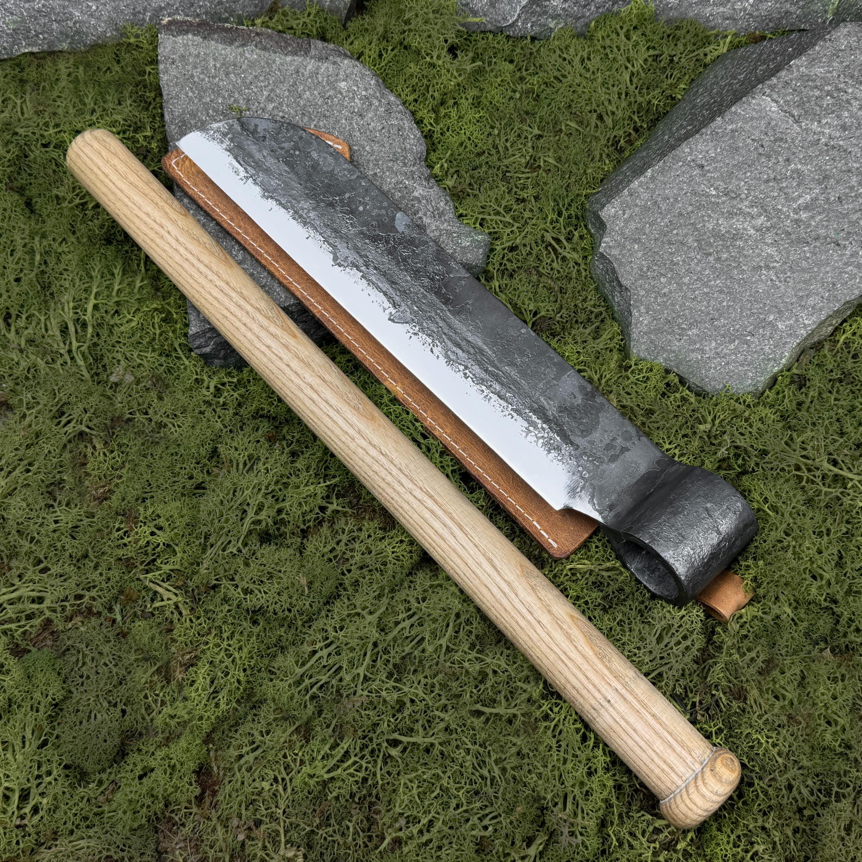 Splitting Froe With Leather Case. Carpentry Tool. Wood Chopping Tool ...