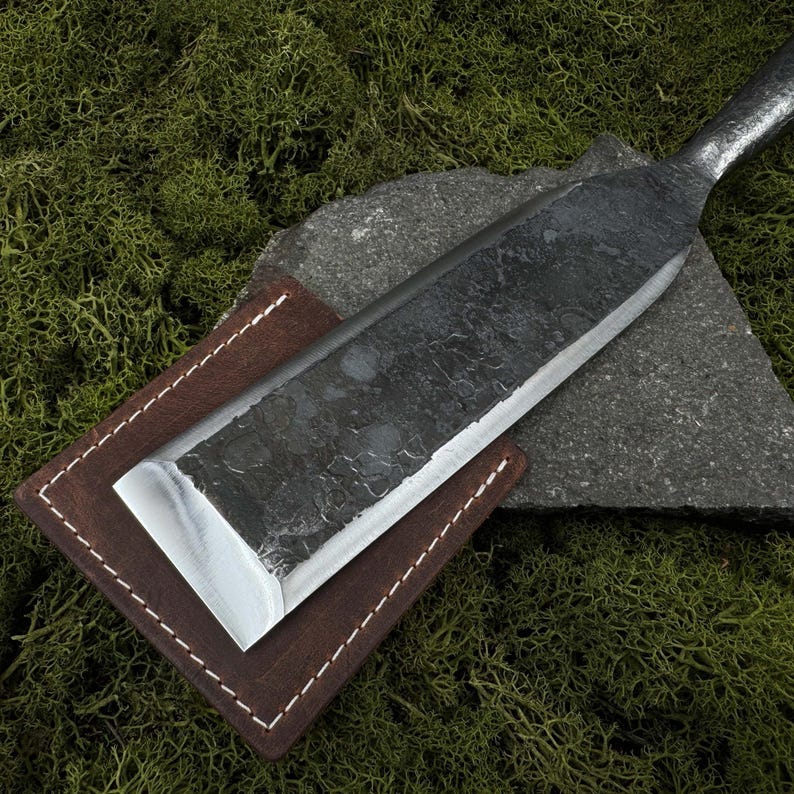 Timber Framing Chisel With Leather Case. Straight Сhisel for ...