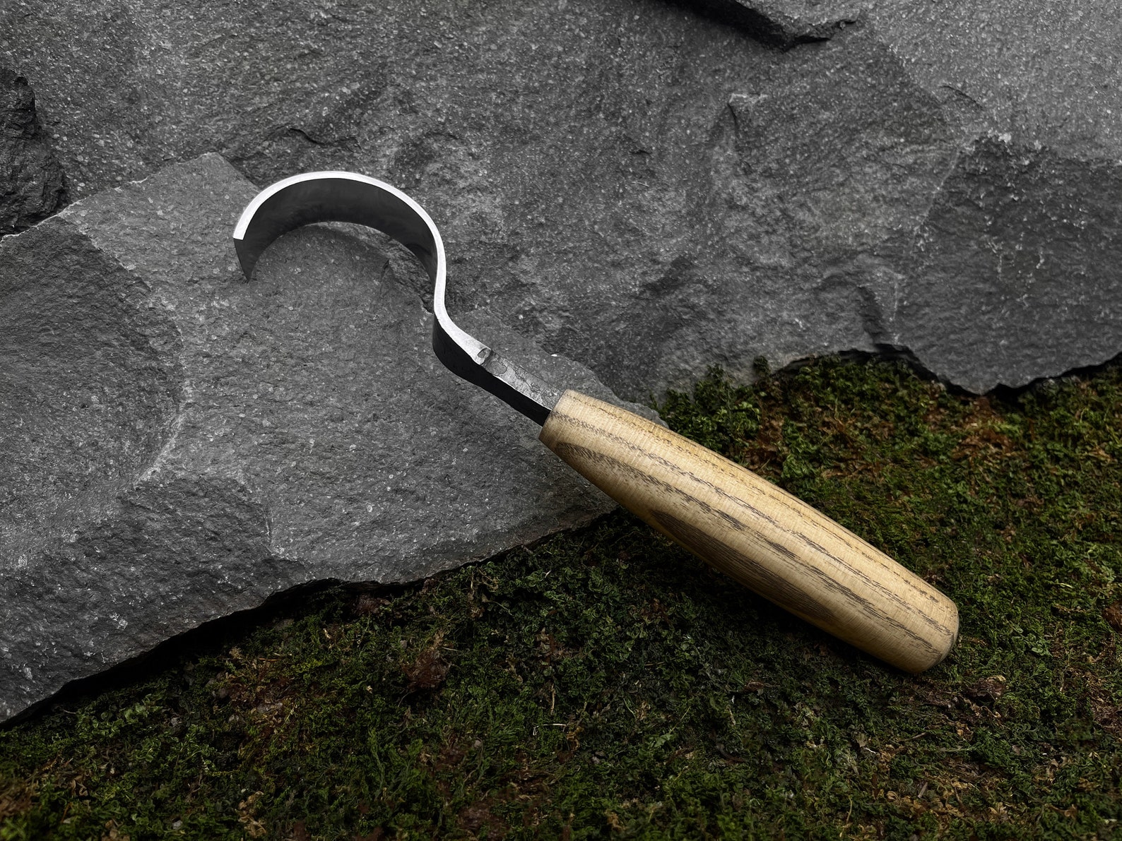 Forged Spoon Carving Hook Knife. Wood Carving Knife. Handmade Hook ...