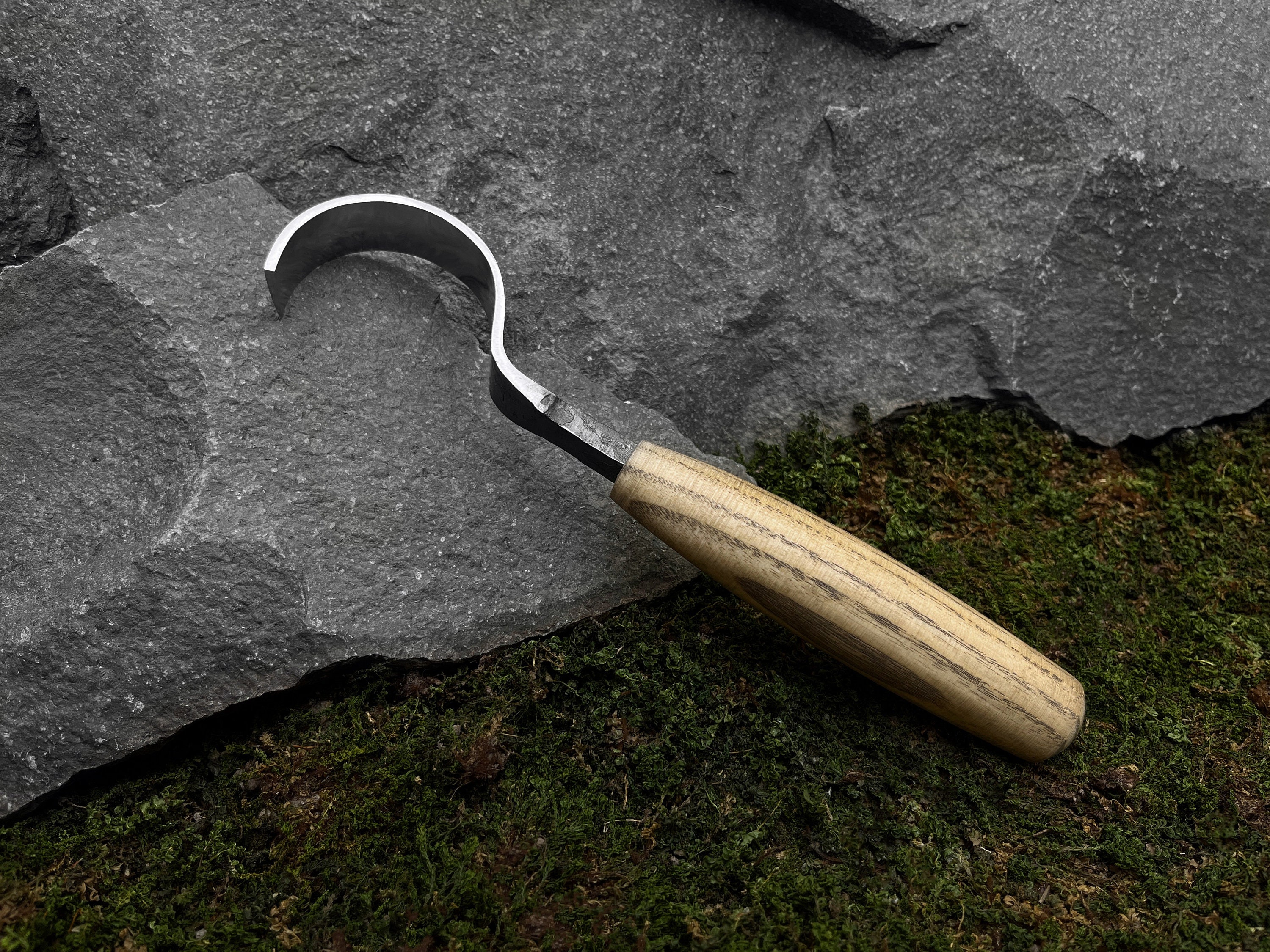 Forged Spoon Carving Hook Knife. Wood Carving Knife. Handmade Hook ...